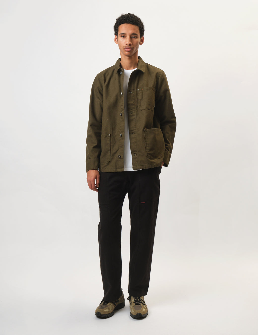 Finisterre Basset Flannel Lined Jacket - Olive Green | Urban Excess ...