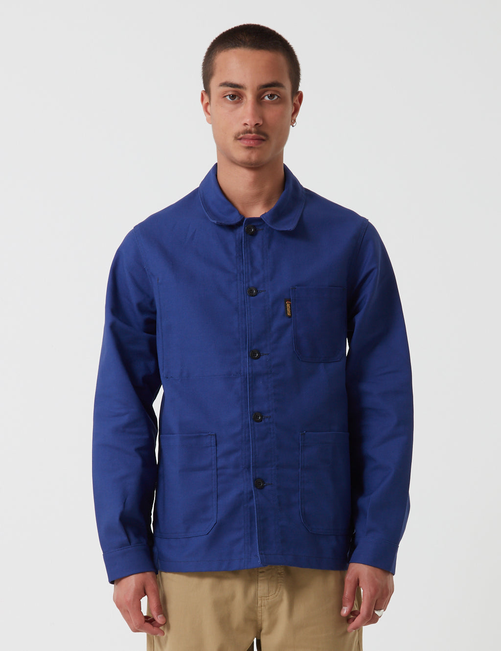 Le Laboureur Cotton Work Jacket - Navy Blue | URBAN EXCESS.